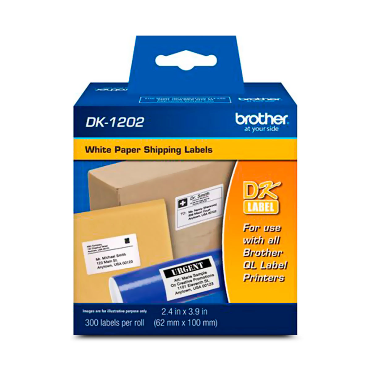 Rollo de Etiquetas Brother DK1202 62 x 100 mm